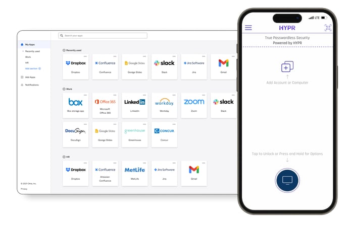 Passwordless MFA Mobile Application | HYPR Authenticate App